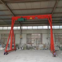China Single Girder Gantry Crane 3T 5T Electric Hoist with Wheels for Construction for sale