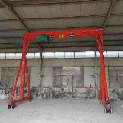 China Single Girder Gantry Crane 3T 5T Electric Hoist with Wheels for Construction for sale