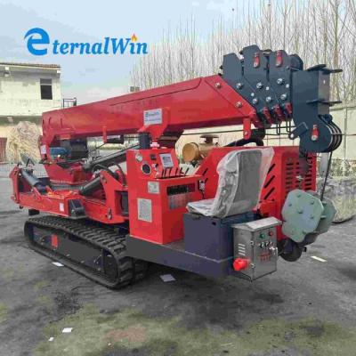 China 12 Ton Electric Mini Spider Crawler Crane Telescopic Boom 25m Reach for sale