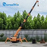 China 5 Ton Electric Diesel Spider Crane Telescopic Boom Building Maintenance for sale