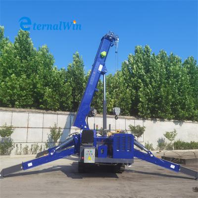 China EPA Diesel Engine 5 Ton 8 Ton Spider Crawler Crane With Telescopic Boom for sale