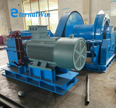 China Marine Electric Winch 1-100 Ton Rated Load Steel Wire Rope 50-2000m 20m/min for sale
