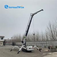 China Mini Spider Crawler Crane 3 Ton Electric Diesel Telescopic Boom Steel Construction for sale