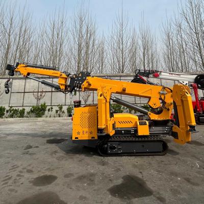 China Mini Spider Crane 3-12 Ton Telescopic Boom Electric Diesel Hybrid Crawler Crane for sale