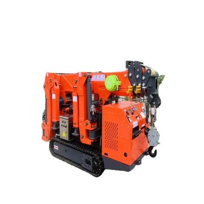 China Mini Spider Crane 5 Ton 8 Ton Electric Diesel Telescopic Boom Steel Construction for sale