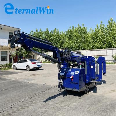 China Electric and Diesel Mini Spider Crane 3-12 Ton Telescopic Boom Steel Construction for sale