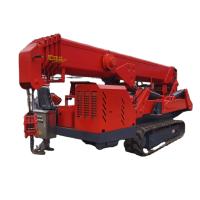 China Mini Spider Crane 5 Ton Electric Diesel Hybrid Telescopic Boom Yellow Red Green for sale