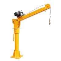 China Electric Jib Crane with Chain Hoist 500kg to 5ton Capacity Speed 20m/min Custom Lift Height for sale