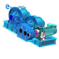 China Eternalwin Double Drum Electric Friction Winch 30ton 300kn for Marine Lifting for sale
