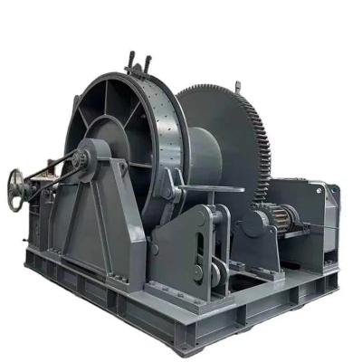 China Marine Hydraulic Winch 1-75ton Standard Hydraulic Station Metal Steel Construction Custom Speed for sale