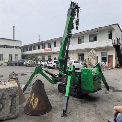 China Telescopic 3 Ton Electric Diesel Powered Mini Spider Crane for sale