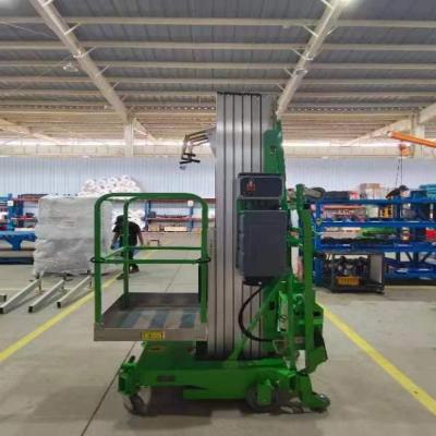 China Self Propelled Vertical Mast Boom Lifter Electric Lifting Platform AC DC Power for sale