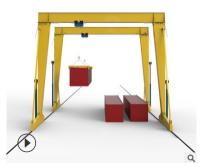 China Eternalwin 11m High Lift Crane Machine with 3000kg Capacity and 6m/min Speed for Heavy Industrial Use for sale