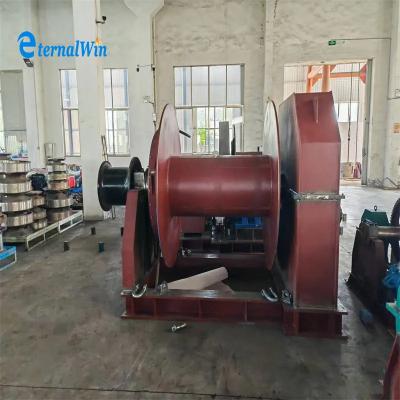 China Marine Hydraulic Winch 1-75ton Custom Rope Capacity Metal Steel for Tug Boat Lifting for sale