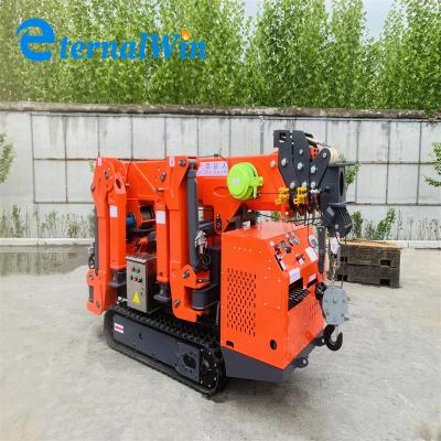 China Electric Diesel Spider Crawler Mini Crane 12 Ton Lifting Capacity Compact Telescopic Boom for sale
