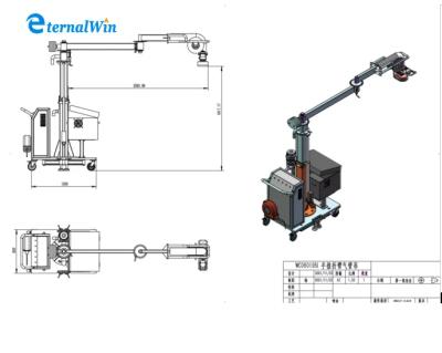 China Eternalwin Vacuum Tube Lifter 25kg-200kg Capacity with Electric Pump and Power-Off Protection for sale
