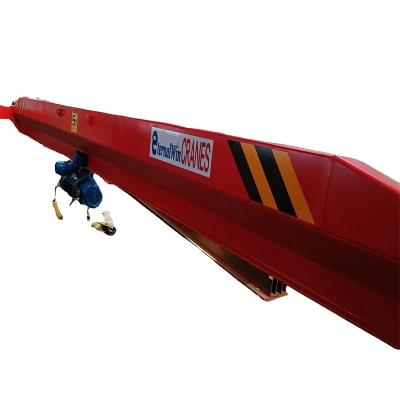 China Single Girder Overhead Crane 380V 50Hz Electric Hoist with Pendent or Remote Control for sale