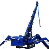China Mini Spider Crawler Crane 3-12 Ton Electric Diesel Telescopic Boom Steel Lifting for sale