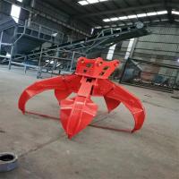 China Hydraulic Rotating Crane Grab 500-3000kg Capacity 0.5-2.5m Opening for Excavator for sale