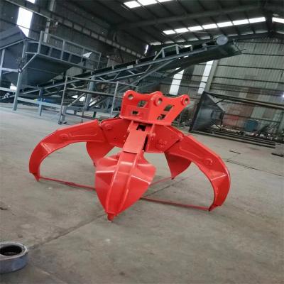 China Hydraulic Rotating Crane Grab 500-3000kg Capacity 0.5-2.5m Opening for Excavator for sale