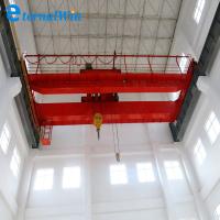 China QD Type Single Girder Overhead Crane 1-20ton Capacity 5-30m Span Electric Remote Control for sale