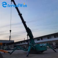 China Green 5 Ton Spider Crane Ultimate Lifting Partner for Heavy Projects for sale