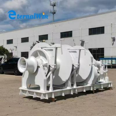 China Steel Rope or Chain Marine Hydraulic Winching Machine with Double Drums for sale