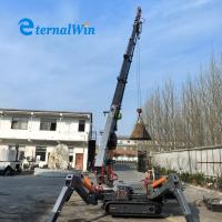 China 3-12 Ton Diesel Spider Crawler Crane with Telescopic Boom for sale