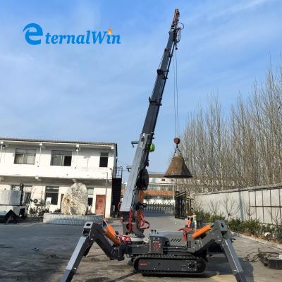 China 3-12 Ton Diesel Spider Crawler Crane with Telescopic Boom for sale