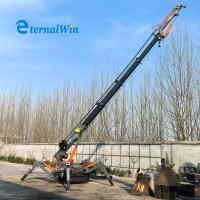 China Remote Control Mini Spider Crane 250 KW Engine Power for Smooth and Versatile Lifting for sale