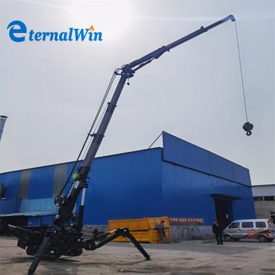 China Diesel Spider Crawler Crane 21m Lifting Height 250KW Engine Remote Control for sale