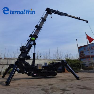 China Versatile 3 Ton Spider Crane with 360 Degrees Slewing Angle and Diesel Engine AC Motor for sale