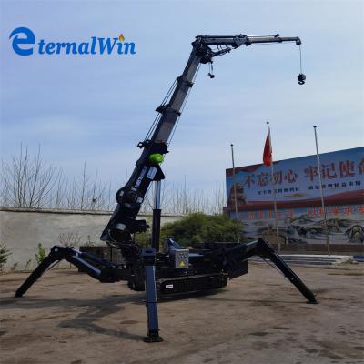 China 3-12T Spider Crawler Crane 360 Rotation 9.7-22.5m Lift Dual Power for sale