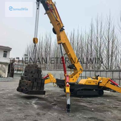 China 3 Ton Hydraulic Spider Crawler Crane for Narrow Spaces for sale