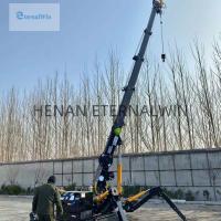 China 3 Ton Mini Spider Crane with Telescopic Boom and Diesel Power for sale