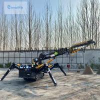China Electric Diesel Spider Crawler Crane 2-12 Ton Lifting Capacity for sale
