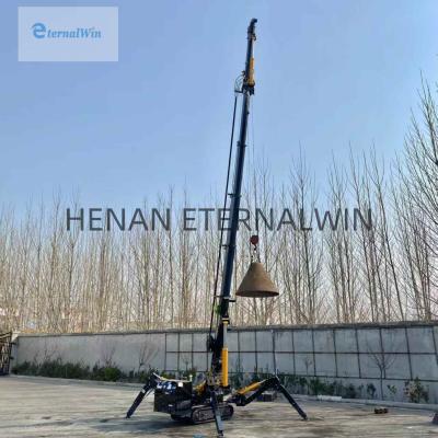 China Mini Spider Crane 5 Ton Telescopic Boom Electric Diesel for sale