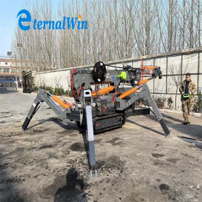 China 3 Ton Spider Crawler Crane 15m Lifting Height 360 Degree Rotation Diesel Electric for sale