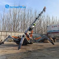 China Remote Control Spider Crawler Crane for Construction Projects 9.6 Meters Jib Length 15 Meters Maximum Lifting Height for sale