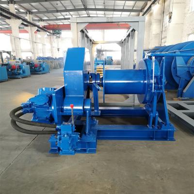 China Marine Hydraulic Winch with 100-1000KN Load Capacity and 400-1000mm Drum Length for Heavy-Duty Marine Applications for sale