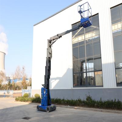 China Steel Vertical Boom Lifter 7.2-10.6m Working Height 200kg Load Capacity Electric Lifting Platform for sale
