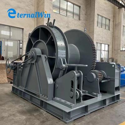 China Marine Hydraulic Winch 20-30m/min Line Speed 400-800mm Drum Diameter for sale