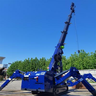 China 12 Ton Spider Crawler Crane Telescopic Boom 16.8m Lifting Height CE Certified for sale