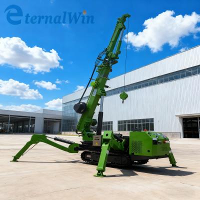 China 12ton Spider Crawler Crane 22.5m Lifting Height Diesel Electric Dual Power Hydraulic Outriggers for sale
