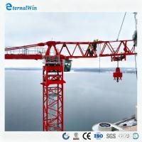 China Flat Top Tower Crane with Safety Features for High-rise Building Construction at Low-cost for sale
