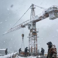 China Customized Tower Crane Featuring Slewing 0-0.64rmin and Hoisting 80 40mmin Engineered for Heavy Load Operations for sale
