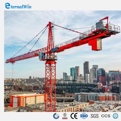 China Heavy Duty Hammer Head Tower Crane 6t Wireless Remote Control Construction for sale