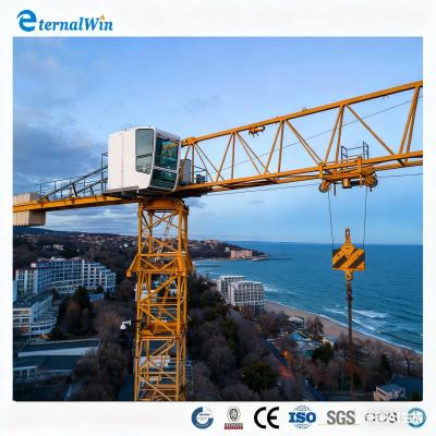 China Luffing Jib Tower Crane 6 ton 8 ton for Narrow Space High-Rise Building Construction for sale