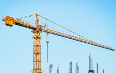 China Flat Top Tower Crane QTZ Series 8t Construction Lifting Equipment for High Rise Building for sale