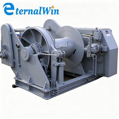 China Marine Accommodation Ladder Gangway Winch 1-3 Ton Capacity with 13m/min Rope Speed and 3kW Motor for sale